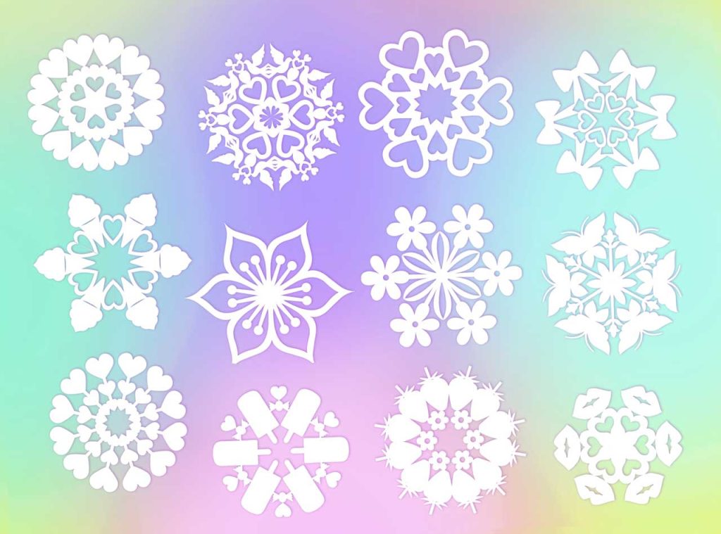 DIY Valentine snowflake templates. Be crafty today • Happythought