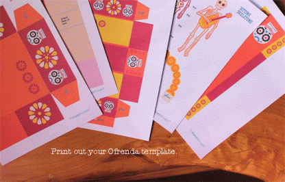 How to make an ofrenda: DIY homemade easy to use paper craft template