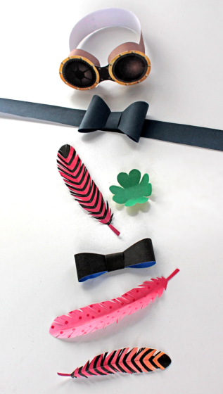 Mini paper top hats for parties. Get crafty • Happythought