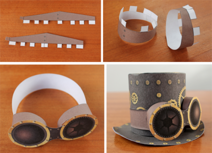 Steampunk top hat video tutorial. Get crafty • Happythought