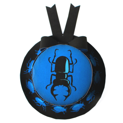 Halloween bugs, Mini paper top hat costume idea, stylishly cool at a party!