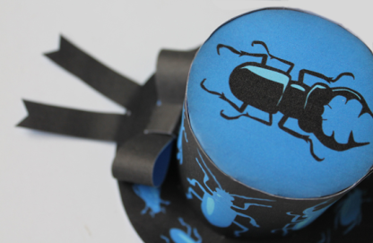 Halloween bugs paper hats template. Wear a hat • Happythought