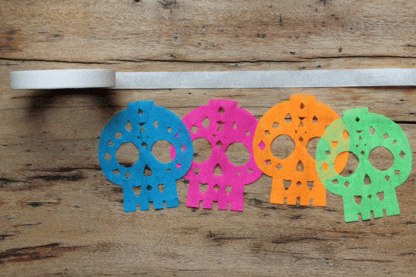 DIY Papel picado calavera template. El Dia de los Muertos • Happythought