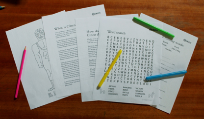 Cinco de Mayo hojas de actividades: Printable Sheets and Games