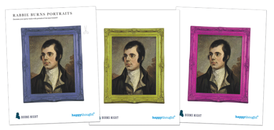 Burns Night printables. Get yer kilt on for Rabbie • Happythought