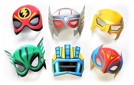 Printable superhero masks - Easy and fun to make DIY costume ideas!