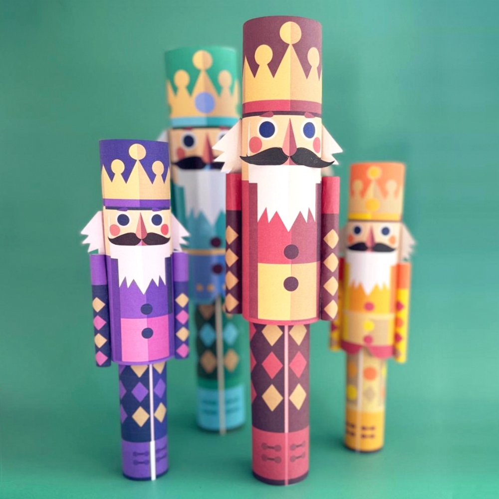 Printable Paper Nutcracker Template: Fun DIY Holiday Crafts