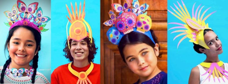 Printable DIY headdress ideas and video tutorials. Be crafty • Happythought