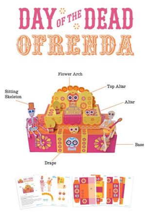How to make an ofrenda: DIY homemade easy to use paper craft template