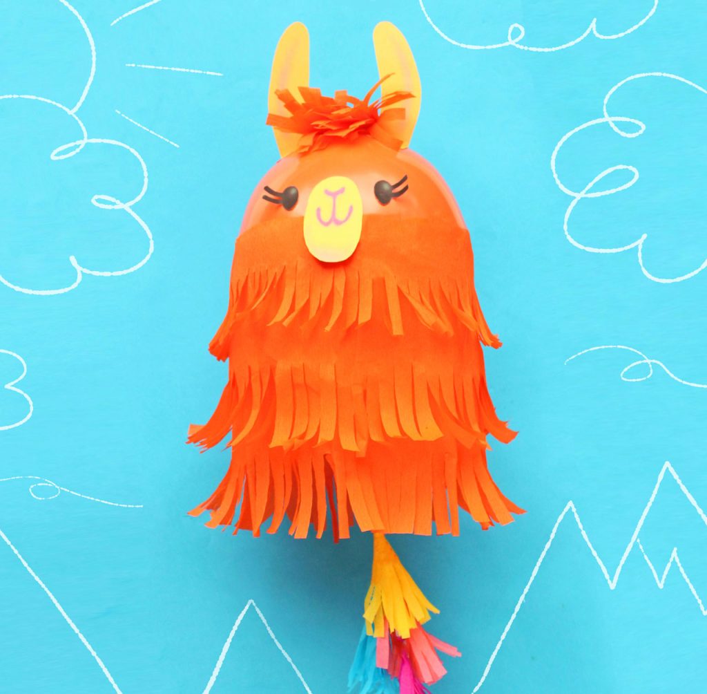 Llama balloon craft project. Get crafty • Happythought