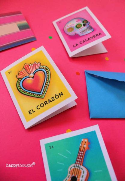 Day of the Dead Lotería cards: DIY Lotería inspired crafts • Happythought