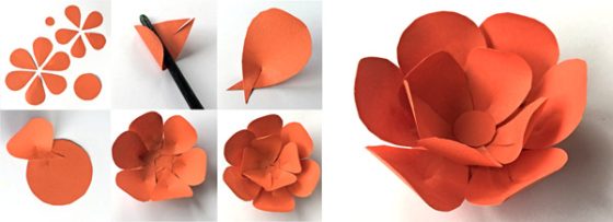 Corona de flores de papel para el Día de los Muertos • Happythought