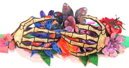Day of the Dead Paper Flower Crown for El Dia de los Muertos