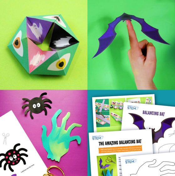Halloween STEM worksheets. Get creative today • Happythought