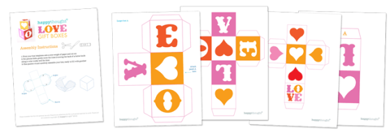 St Valentine's Day printable craft activity. Get crafty • Happythought