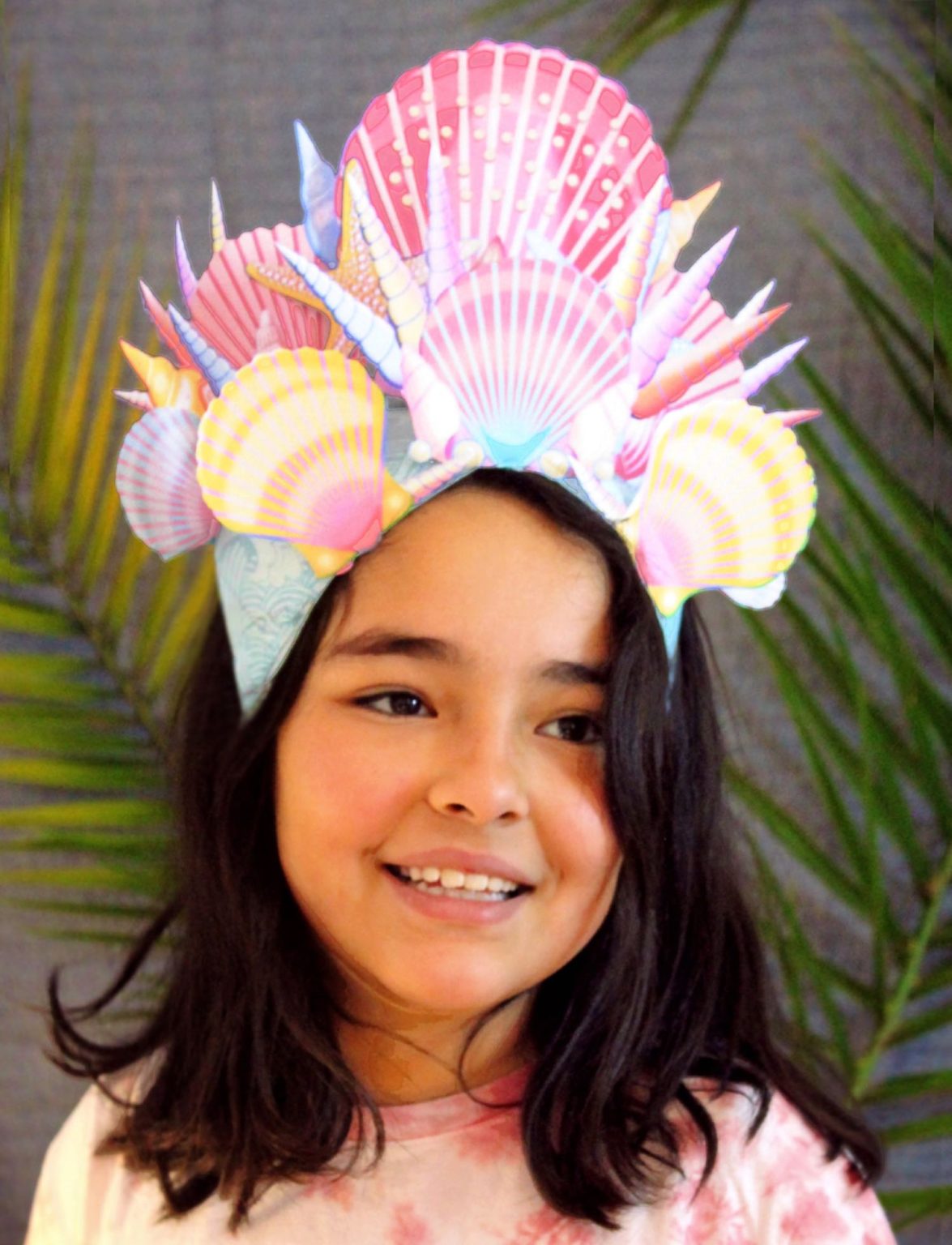 Mermaid Crown template. DIY mermaid or merman • Happythought