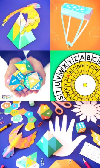 Printable STEM worksheets - Discover, create + play today • Happythought