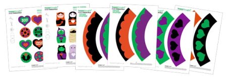 Spooky Cute Halloween printable party craft pack • Happythought