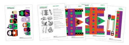 Spooky Cute Halloween printable party craft pack • Happythought