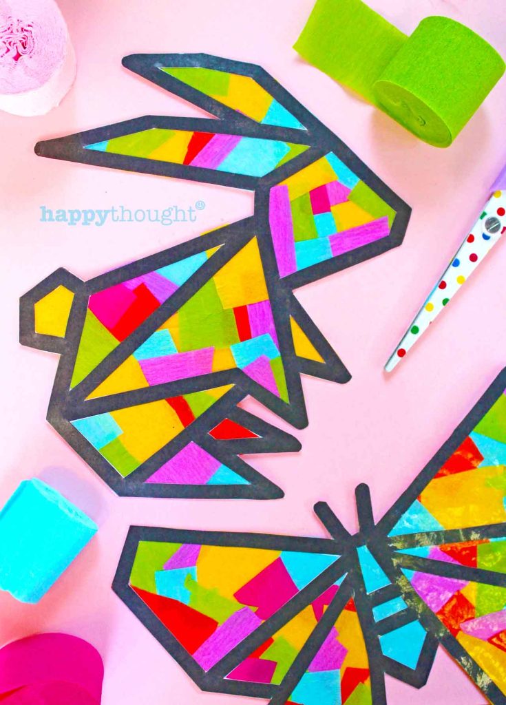 Springtime sun catchers templates. Be crafty today • Happythought