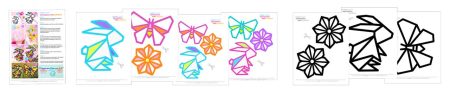 Springtime sun catchers templates. Be crafty today • Happythought