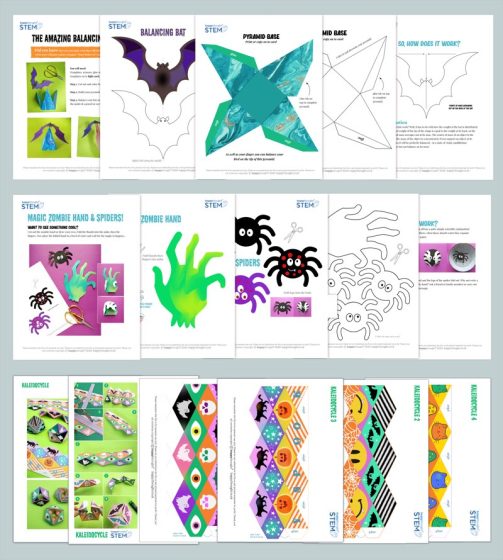Halloween STEM worksheets. Get creative today • Happythought
