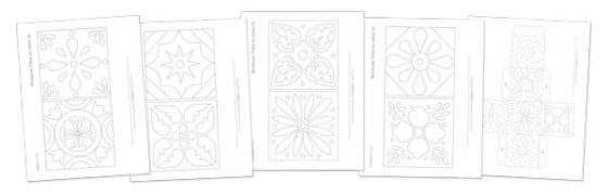 Printable Talavera tiles - vibrant decor sheets • Happythought