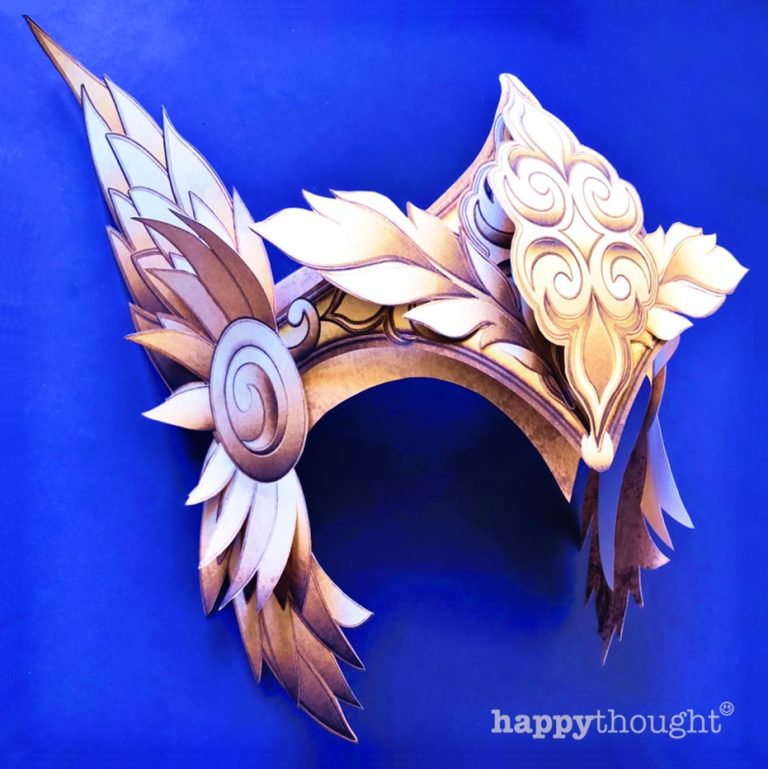 DIY Valkyrie helmet template. Be a warrior today • Happythought