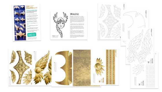 DIY Valkyrie helmet template. Be a warrior today • Happythought