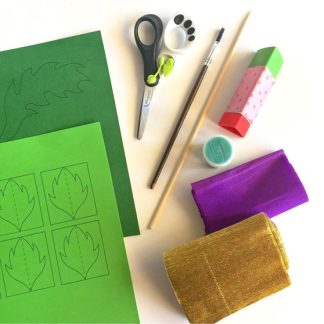 How to make a paper thistle. Be crafty • Happythought