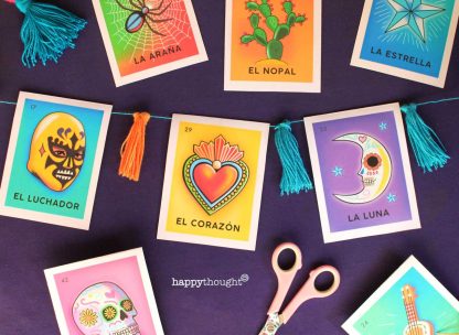 Day of the Dead Lotería cards: DIY Lotería inspired crafts • Happythought