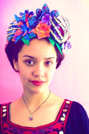 Day of the Dead Paper Flower Crown for El Dia de los Muertos