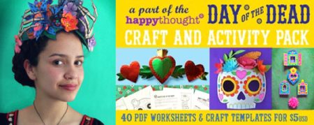 Day of the Dead Paper Flower Crown for El Dia de los Muertos