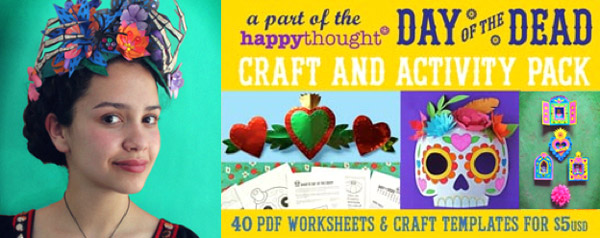 Day of the Dead Paper Flower Crown for El Dia de los Muertos