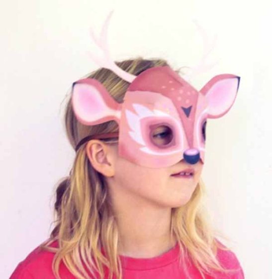 DIY homemade deer costume. Mask costumes • Happythought