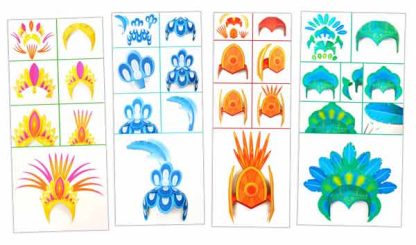 Printable Carnival Headpiece Templates: Easy DIY kits to Assemble