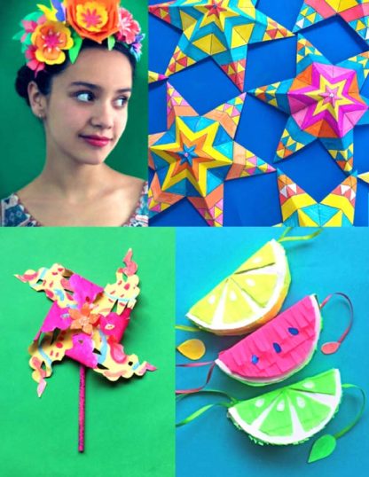Mexican paper star ornaments. Get crafty • Happythought