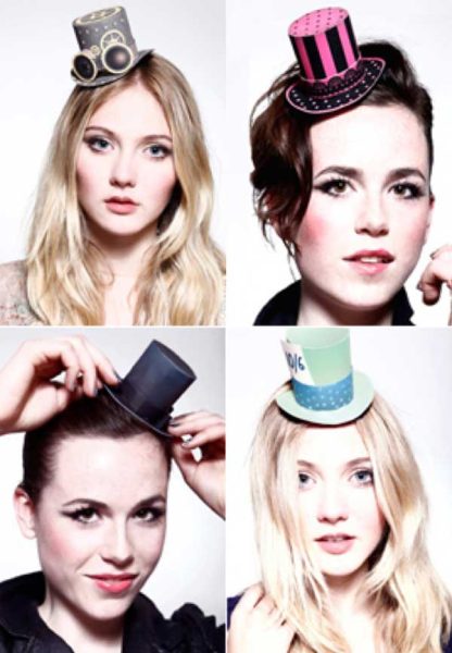 8 Mini Top Hat set templates. Wear a DIY hat today • Happythought