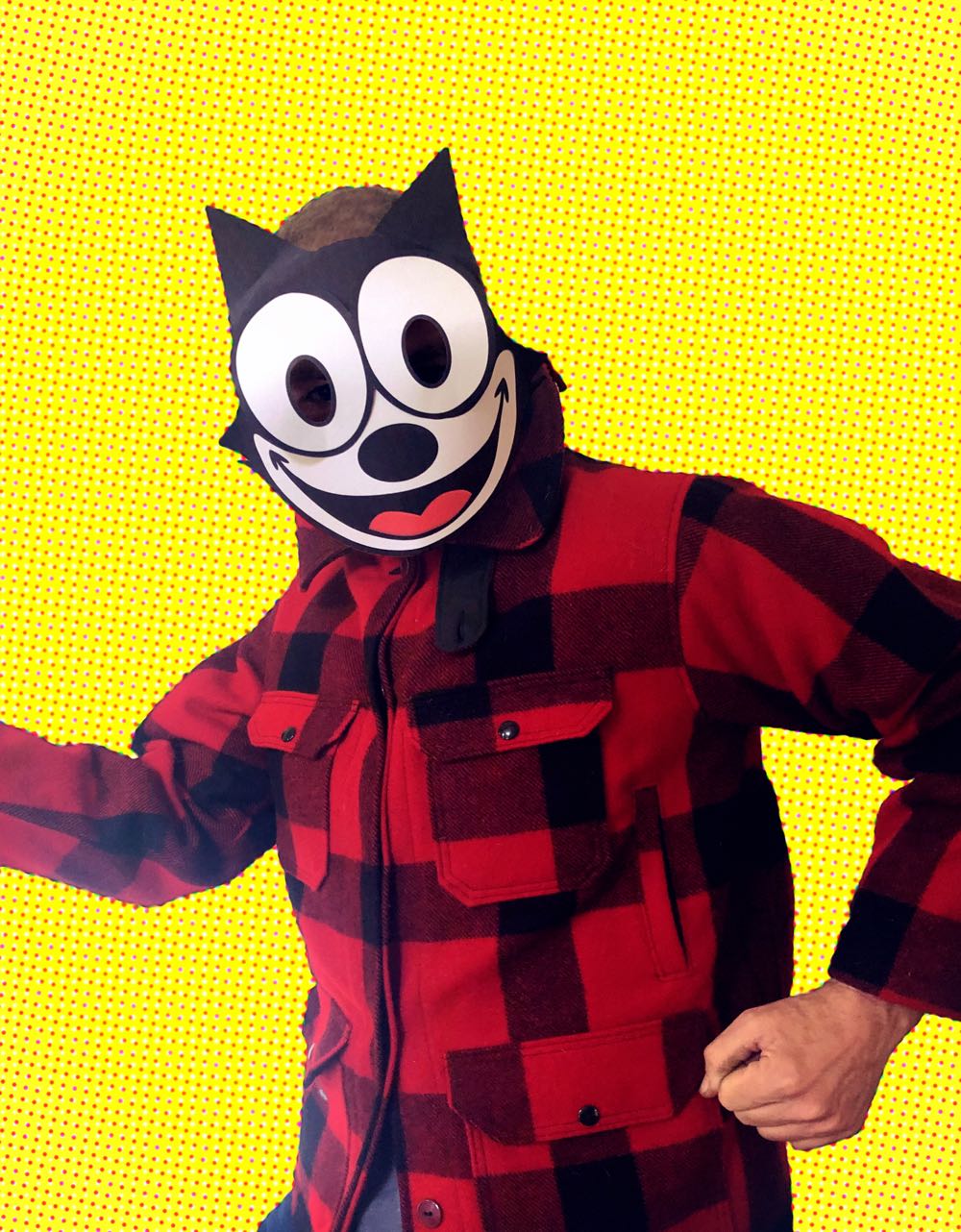 Felix Vintage Cartoon Cat Mask. Be Felix today • Happythought