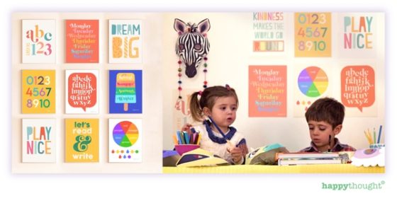 Printable Learning posters. Home or class wall art• Happythought