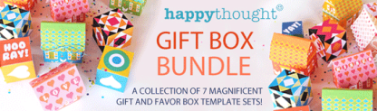 Printable gift box sets. Be crafty • Happythought