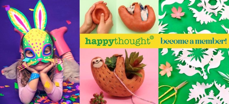 Craft templates, printables, worksheets & tutorials by Happythought