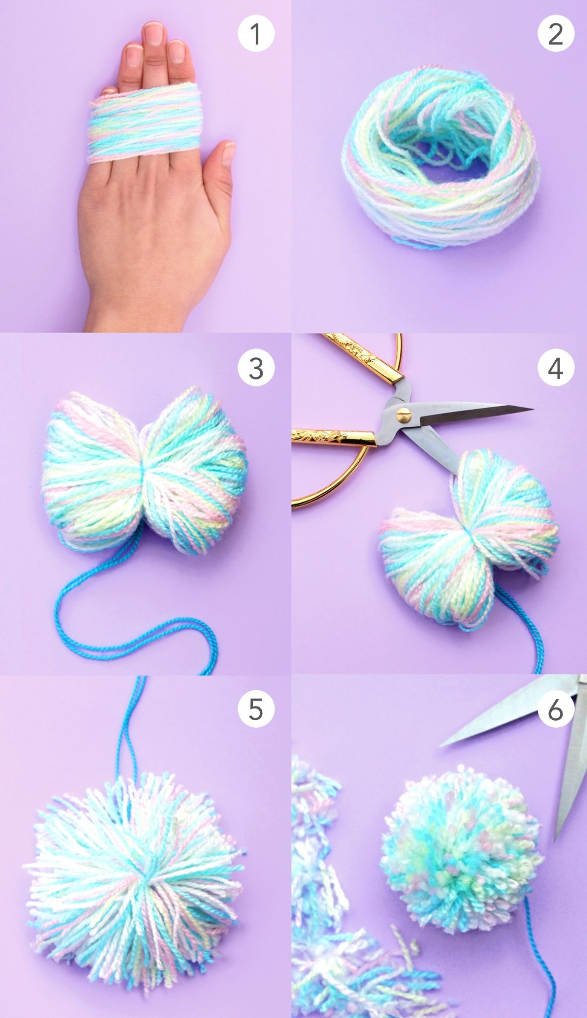 How to make a pom-pom for art activities, decorations and crafts ...