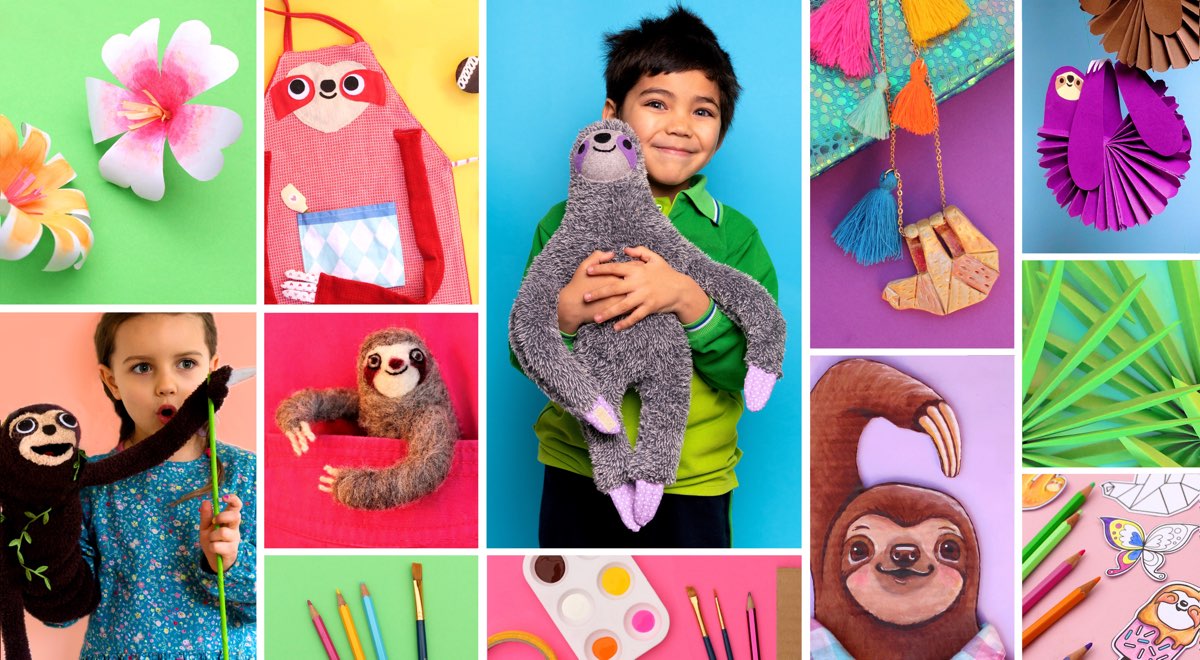 How to make a hanging sloth planter. Be crafty • Happythought