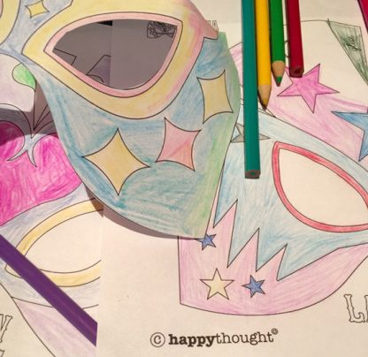 Printable Lucha Libre masks. DIY mask costumes • Happythought