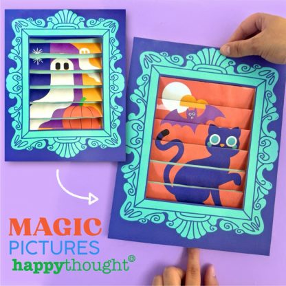 Halloween Magic Pictures craft: easy DIY Craft Activity for Kids!