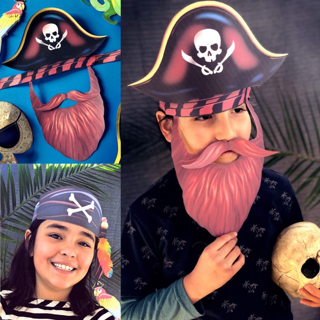 Pirate dress up activity pack. Be a pirate today • Happythought