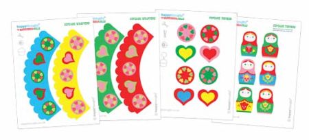 Russian Doll printable paper craft party pack • Happythought