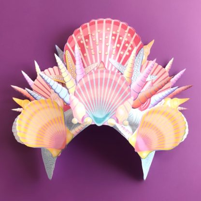 Mermaid crown template: Easy printable party idea • Happythought