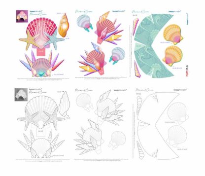 Mermaid Crown template. DIY mermaid or merman • Happythought